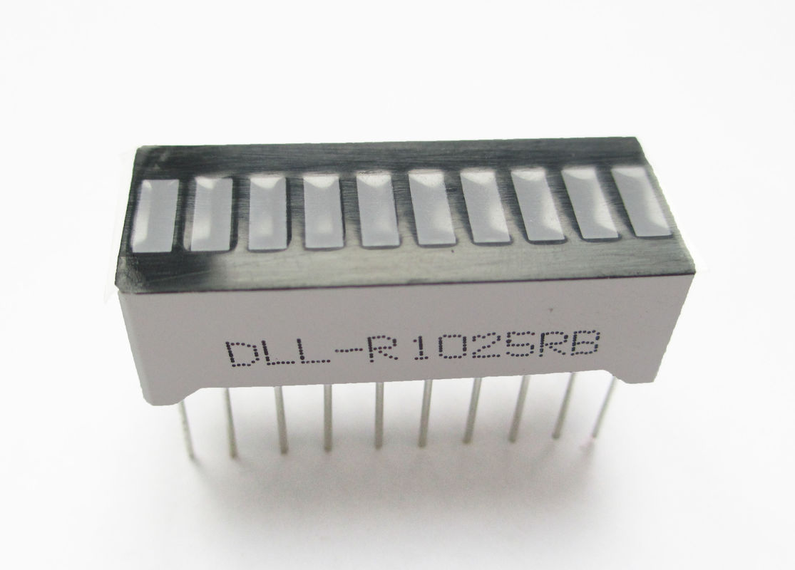 10 Segment Led Bar Graph Led Digital Display With High Light Red Color 