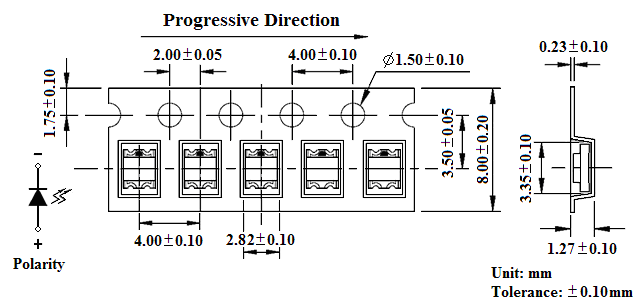 1.10mm Height Red and green bi color 1210 Package Dual Colour Led Multi ...