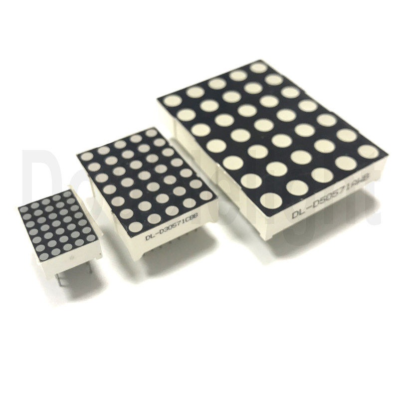 3.0mm Diameter 5×7 Ultra White 35 Dot Matrix LED 7 Segment Display ISO9001