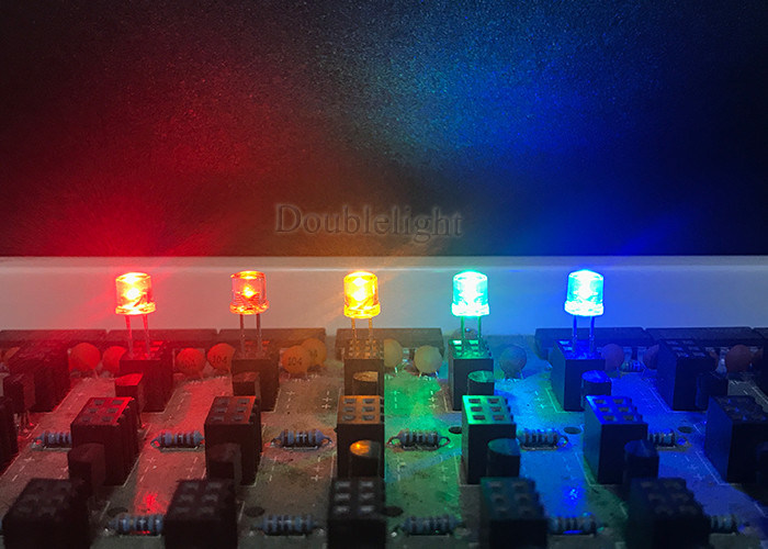 5mm light emitting diode 1000-2000mcd flat top led 5mm cylindrical with ...