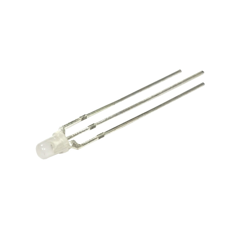 T-1 3mm Bi Color Led Without Common Polarity Super Red & Yellow Green