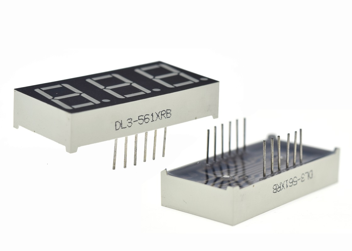 0.56 inch Triple Digit 7 Segment Led Displays Blue Color common anode 7 ...