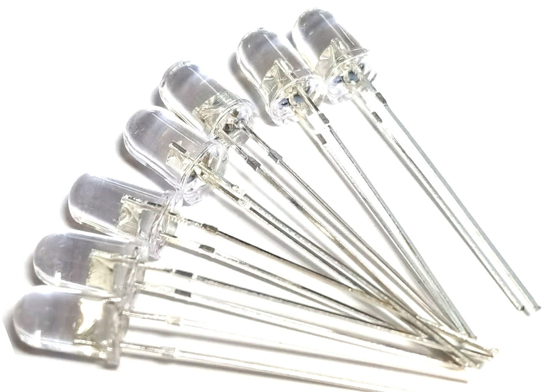 Ultra Amber High Power Led Chip 5mm Round Standard T-1 3/4 Type