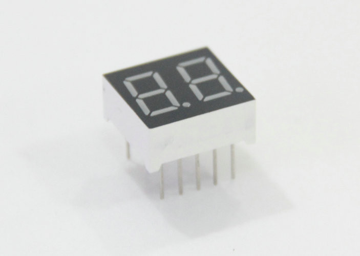 0.52 Inch 2 digit 7 segment display Yellow Green emitting color seven ...
