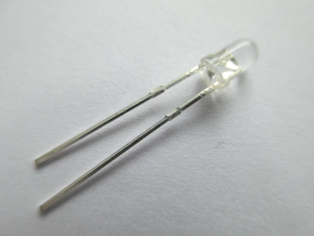 3mm Round Cylindrical LED With Inner Type 850nm Infrared LED 30 viewing ...