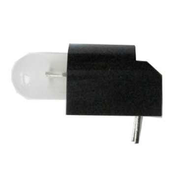 5mm Bi Color Right Angle Indicator Led With Black Case Red Green Color ...