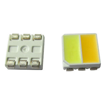 1.6mm Height bi color smd led 2220 Package Top View Warm White chip led ...