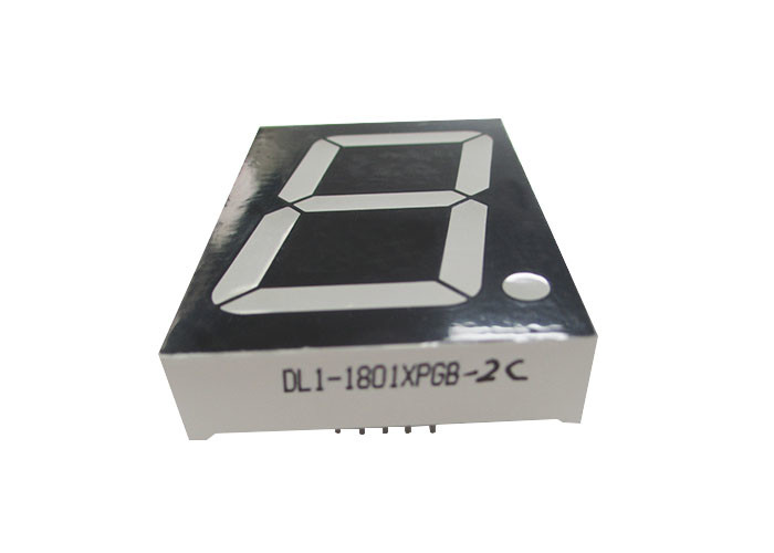 Single Digit 7 Segment Display 10 Pin Black Face Common Anode 1.8 Inch ...