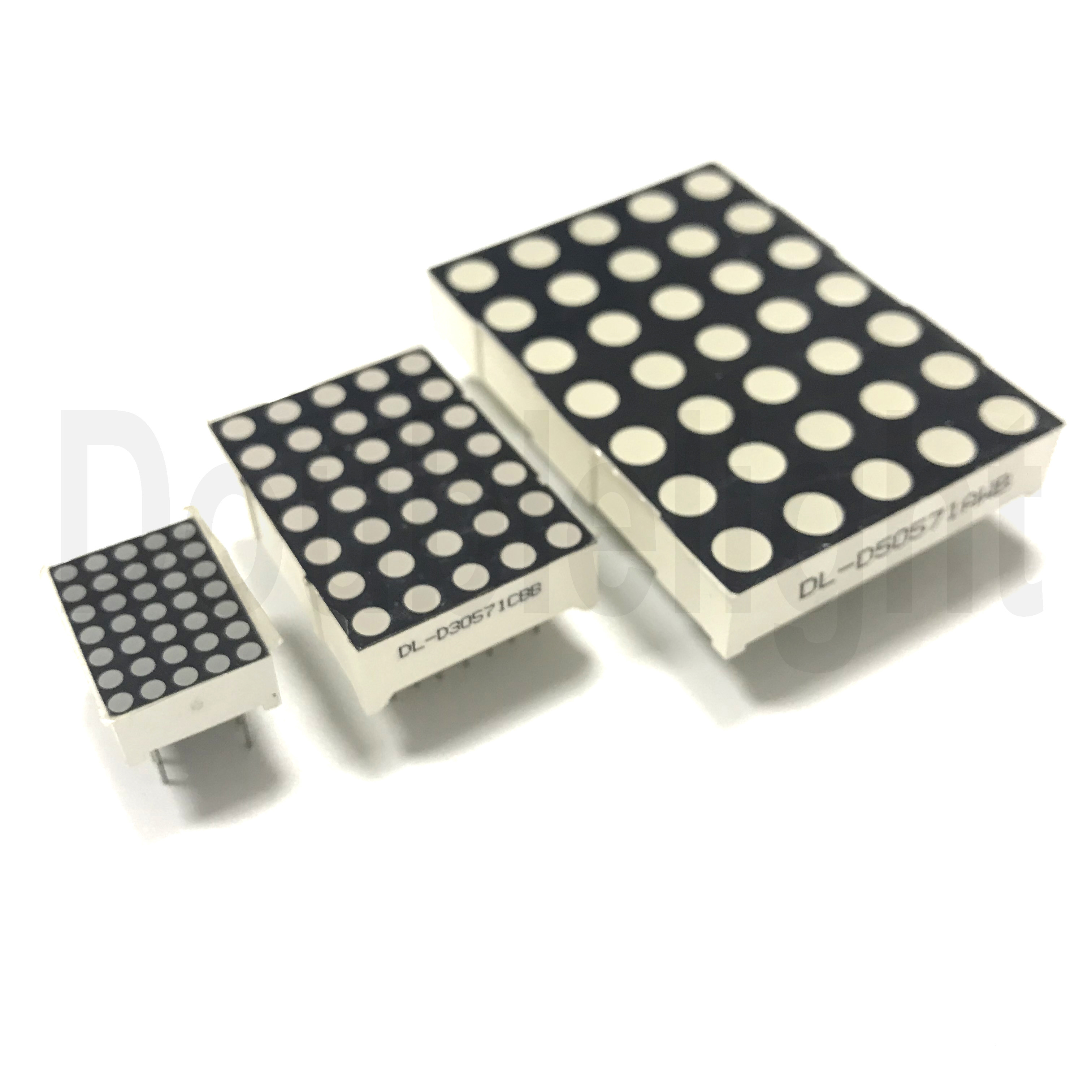 3.0mm Diameter 5×7 Ultra White 35 Dot Matrix LED 7 Segment Display ISO9001