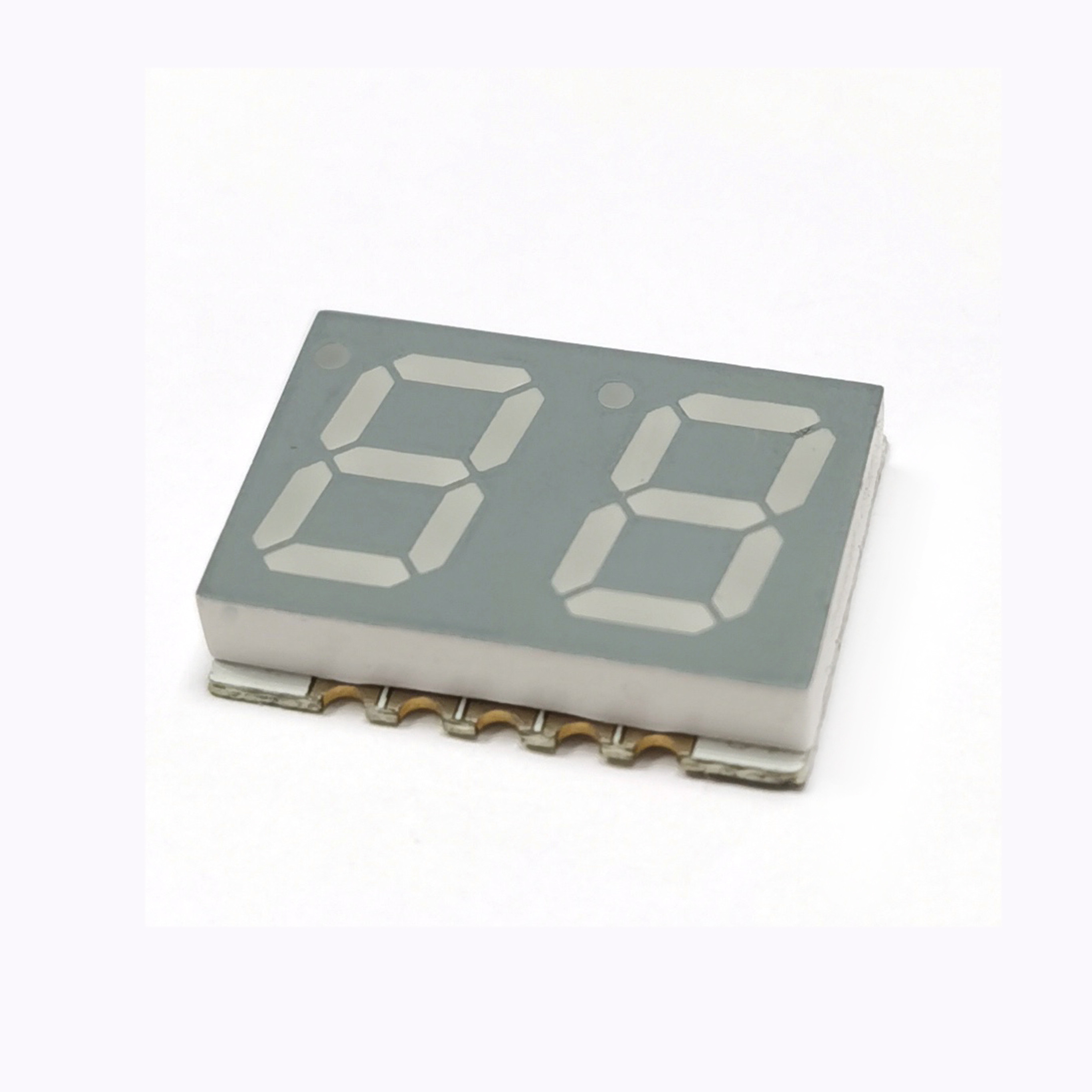 Yellow Green 0.36 inch dual digit 7 Segment LED Displays Peak Emission ...