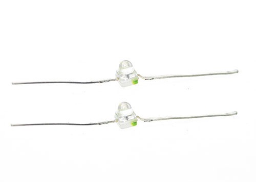 1.80mm Round Subminiature Axial White Chip LED, Lens Color is Water ...